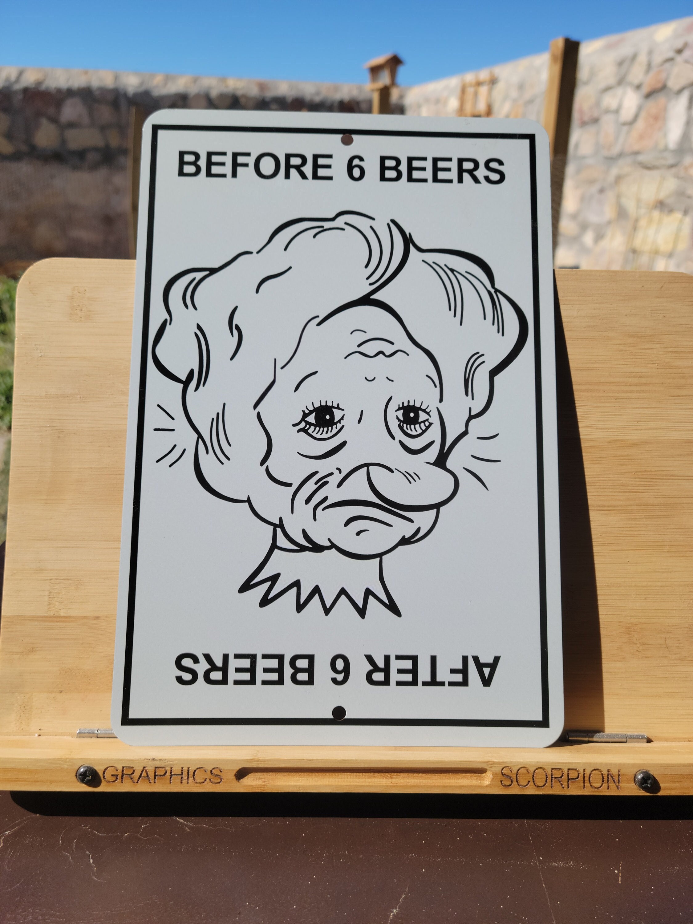 Before/after 6 Beers Funny Aluminum Sign 8x12 In - Etsy