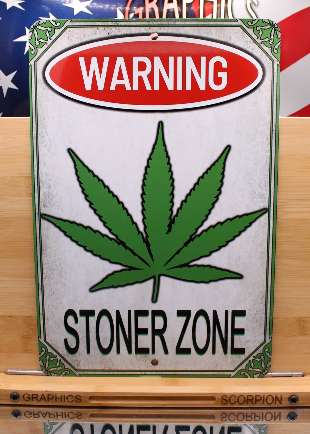 Warning Stoner Zone Aluminum Sign 8x12 In - Etsy