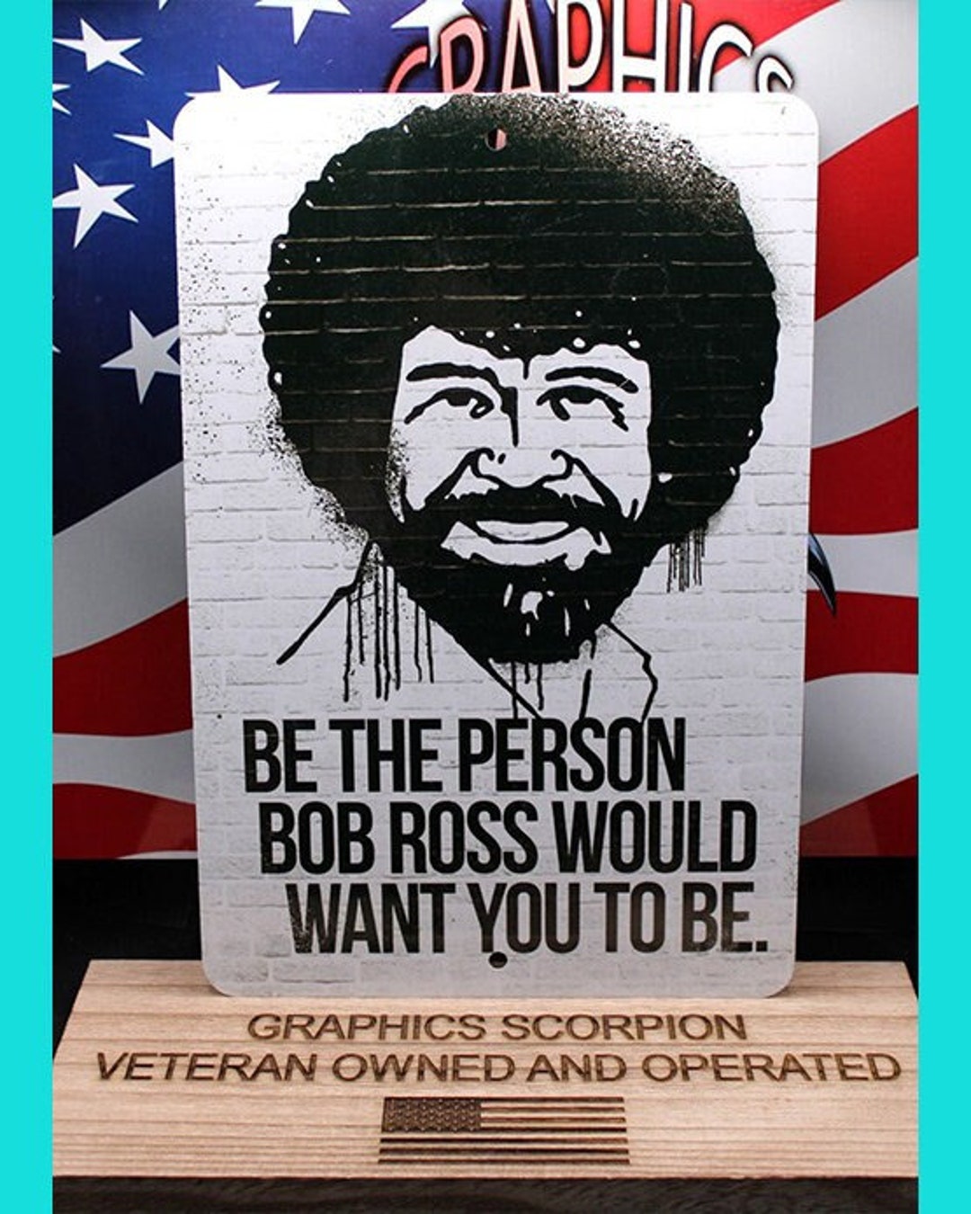 Bob Ross Inspirational Aluminum Sign 8x12 In - Etsy