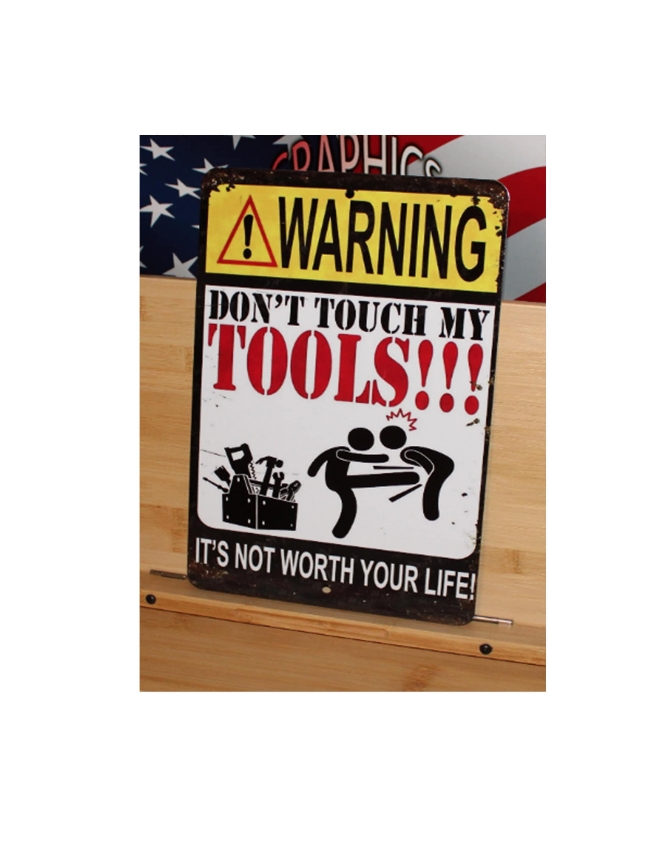 Don't Touch My Tools Funny Aluminum Sign 8x12 In - Etsy