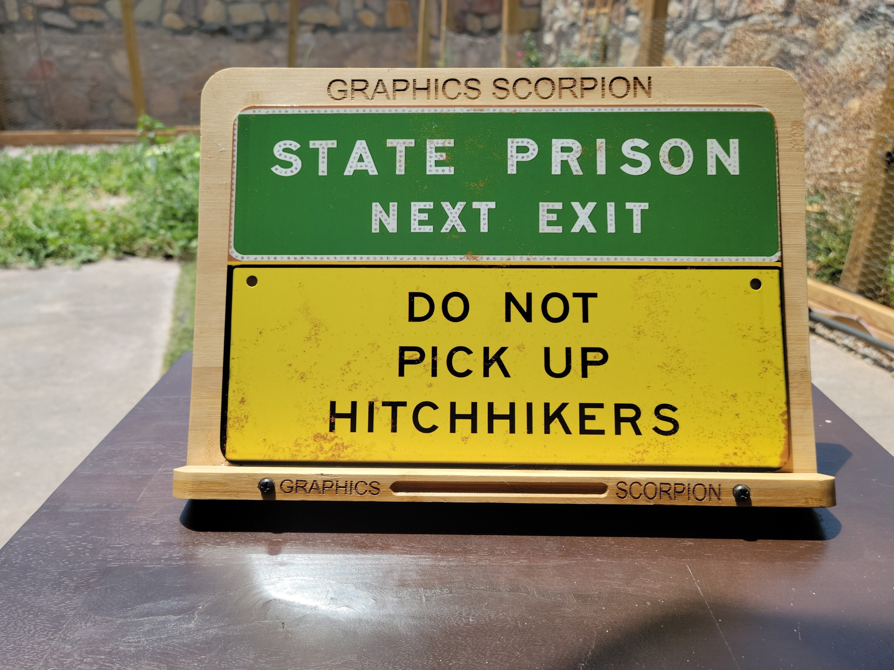 State Prison Hitchhiker Funny Aluminum Sign 8x12 In - Etsy