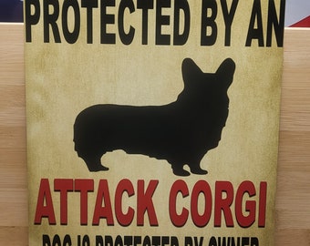 Corgi Warning Sign - Etsy