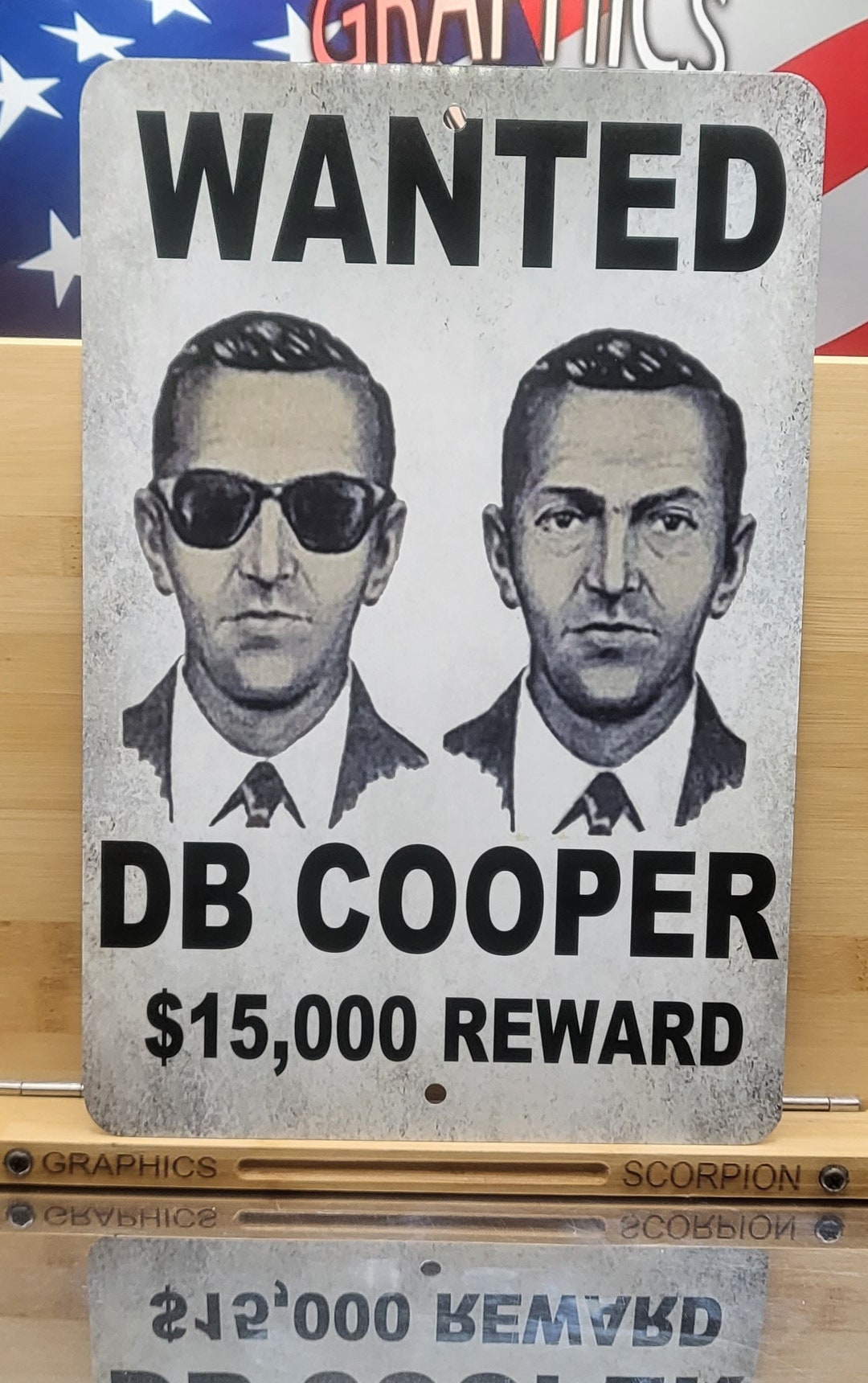 DB Cooper Wanted Aluminum Sign 8x12 In - Etsy
