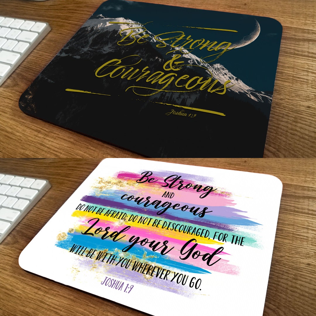 Joshua 1:9 Bible Verse Mouse Pad - Etsy