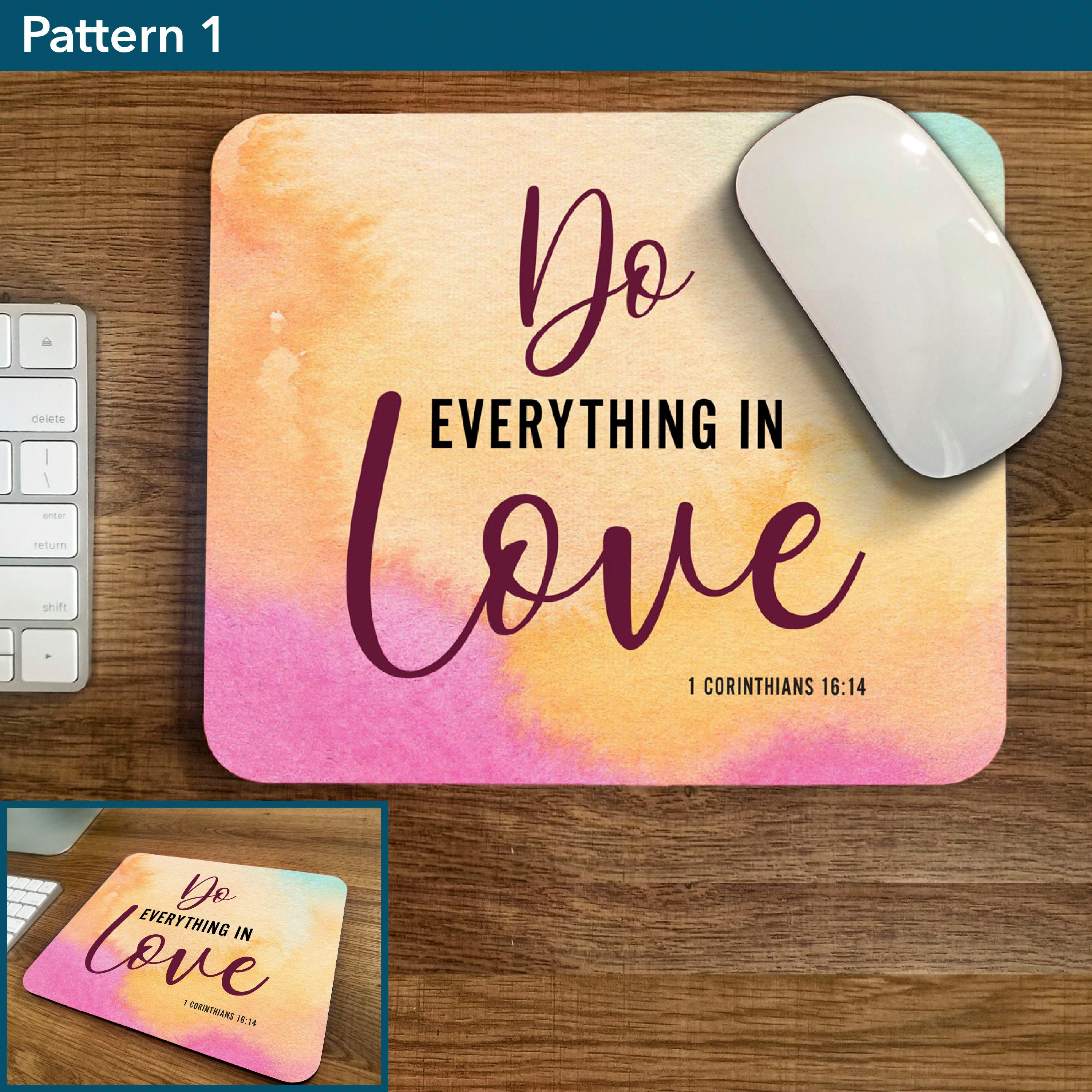 Love Bible Verse Mouse Pad - Etsy