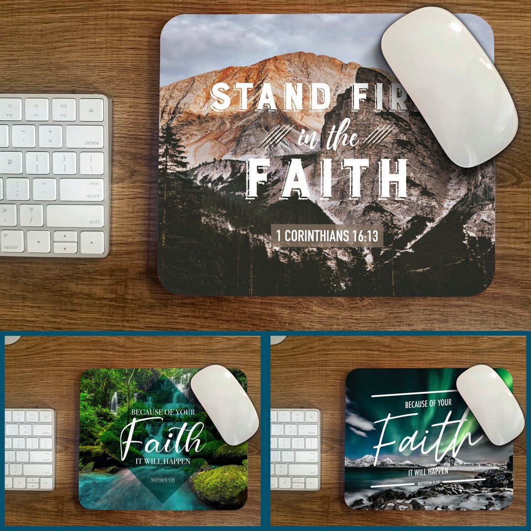 Faith Bible Verse Mouse Pad - Etsy