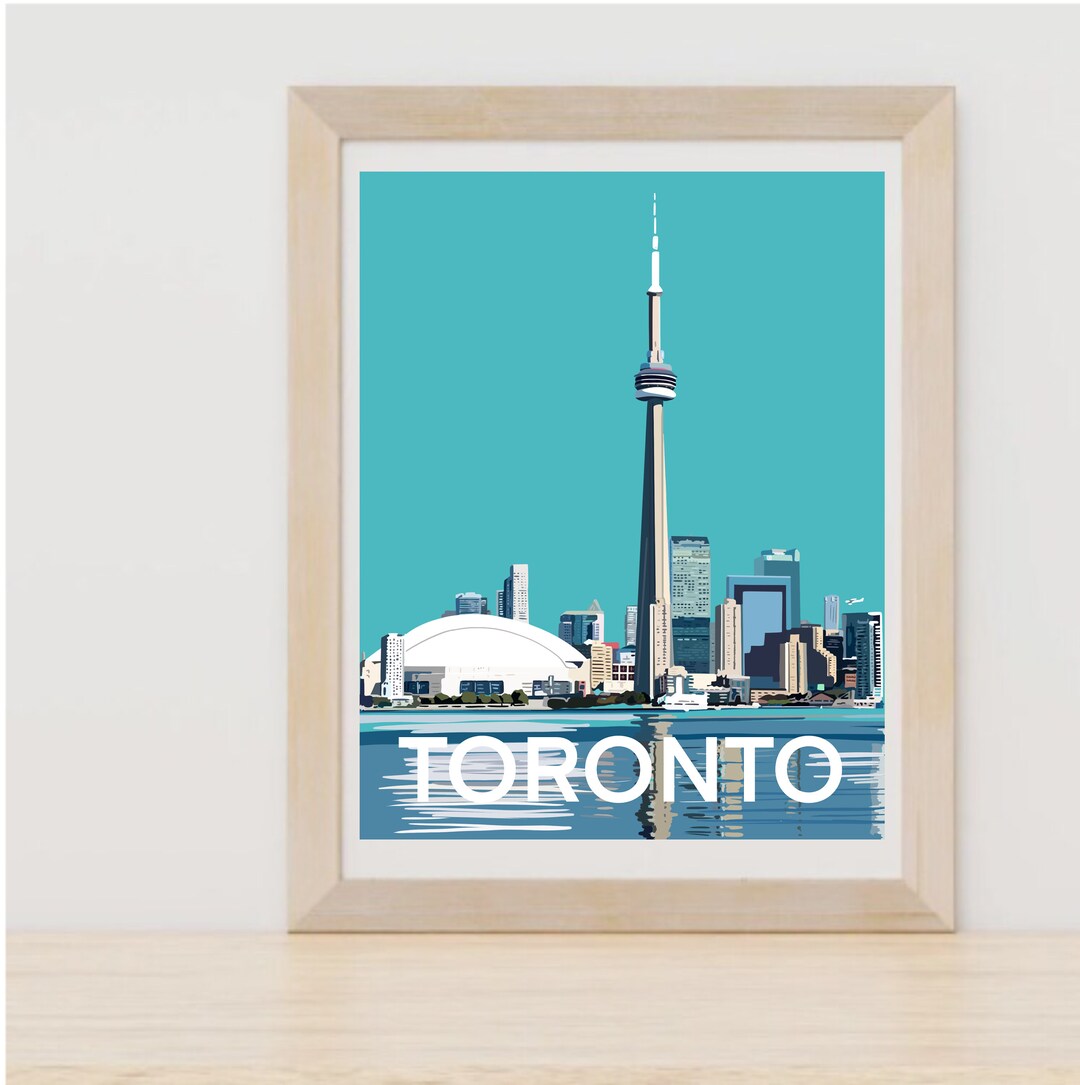 Toronto Skyline Art Print, Art Print, Toronto Art, Toronto Skyline ...