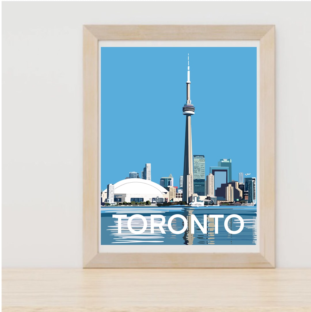 Toronto Skyline Art Print, Art Print, Toronto Art, Toronto Skyline ...