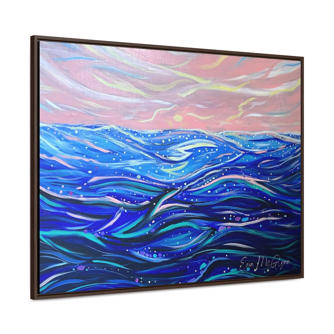 Deep Blue Gallery Canvas Frame - Etsy