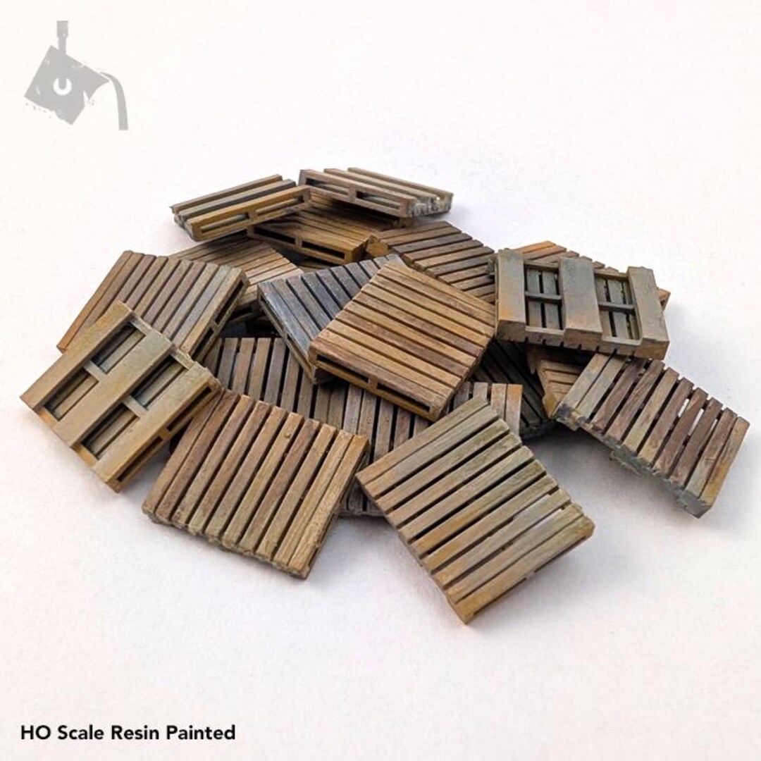 HO Scale Pallets (20pc) - Etsy