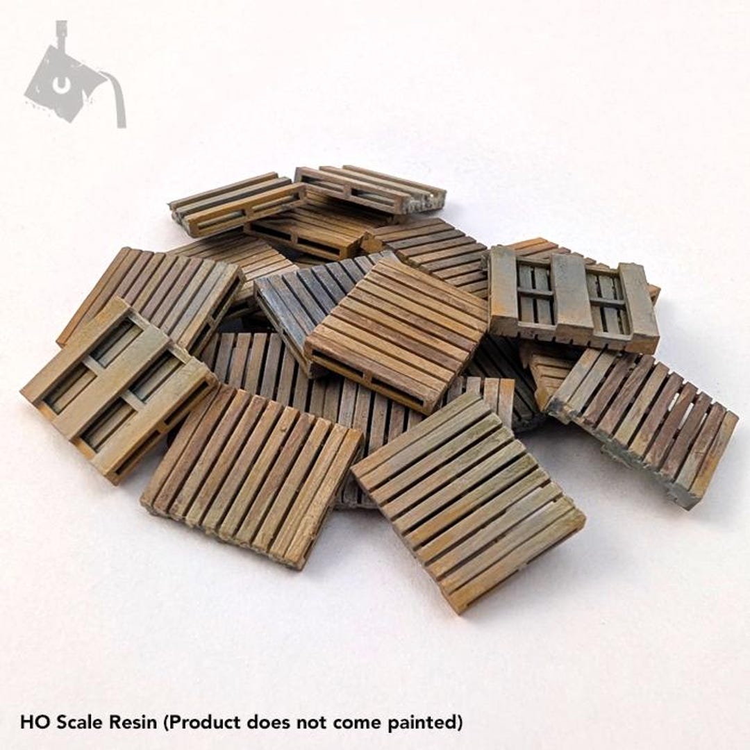 HO Scale Pallets (20pc) - Etsy