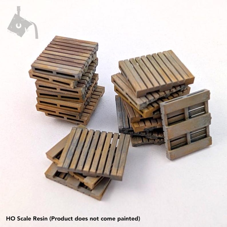 HO Scale Pallets (20pc) - Etsy