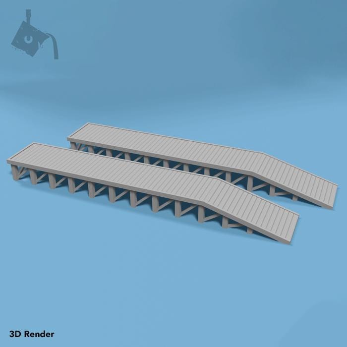 N Scale Team Track Platform (2pc) - Etsy