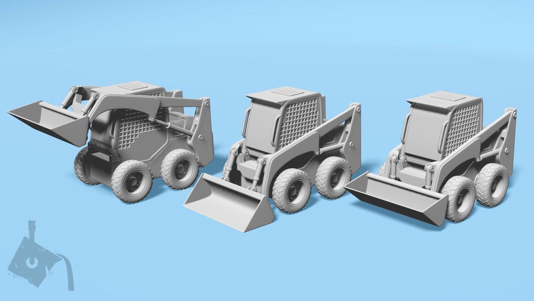 HO Scale Skid Steer Loader (3pc) - Etsy