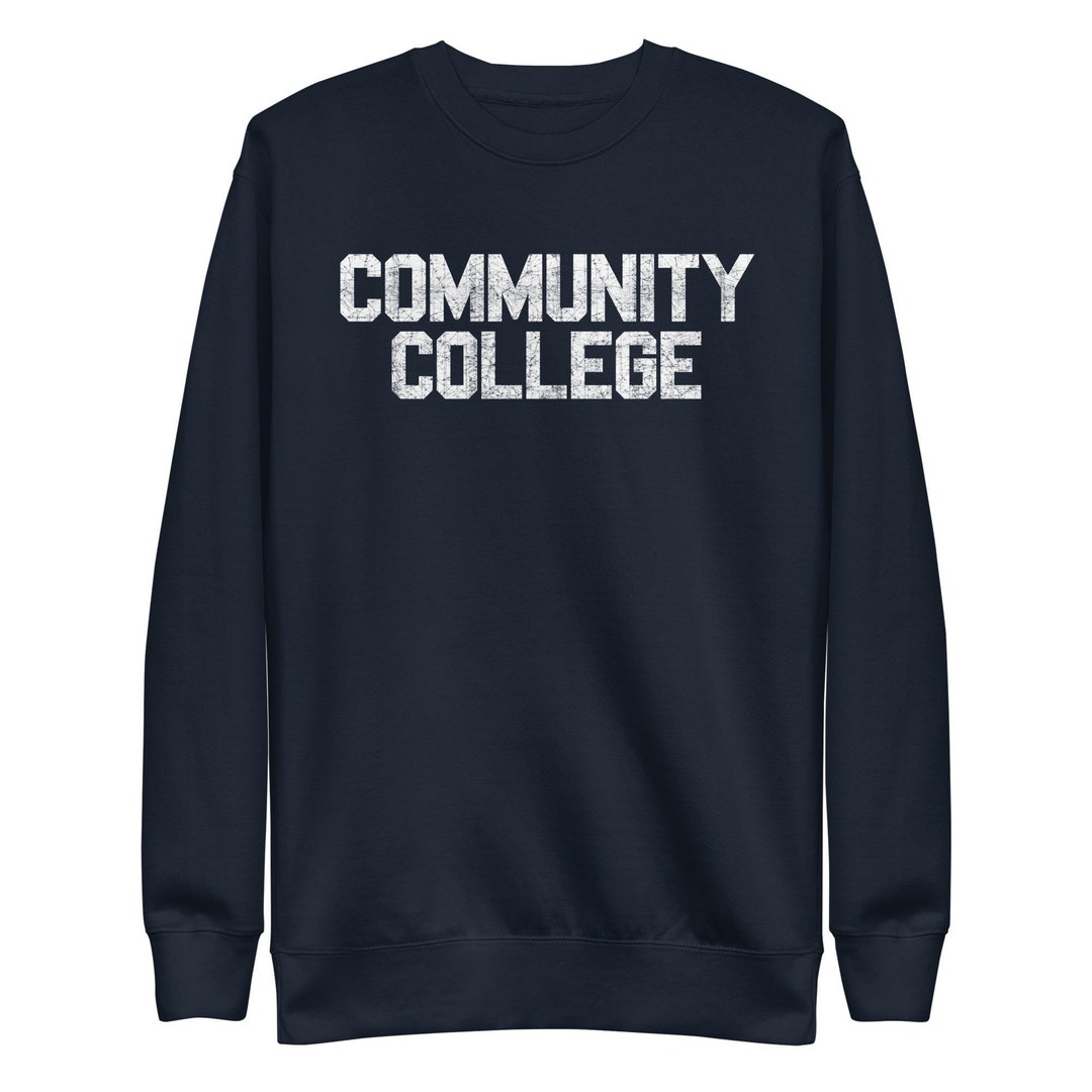 Retro Community College Sweatshirt: Distressed Graphic Pullover - Etsy UK