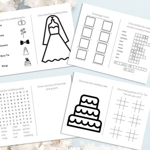 Kids Wedding Activity | Kids Wedding Activity Book | Wedding Table ...