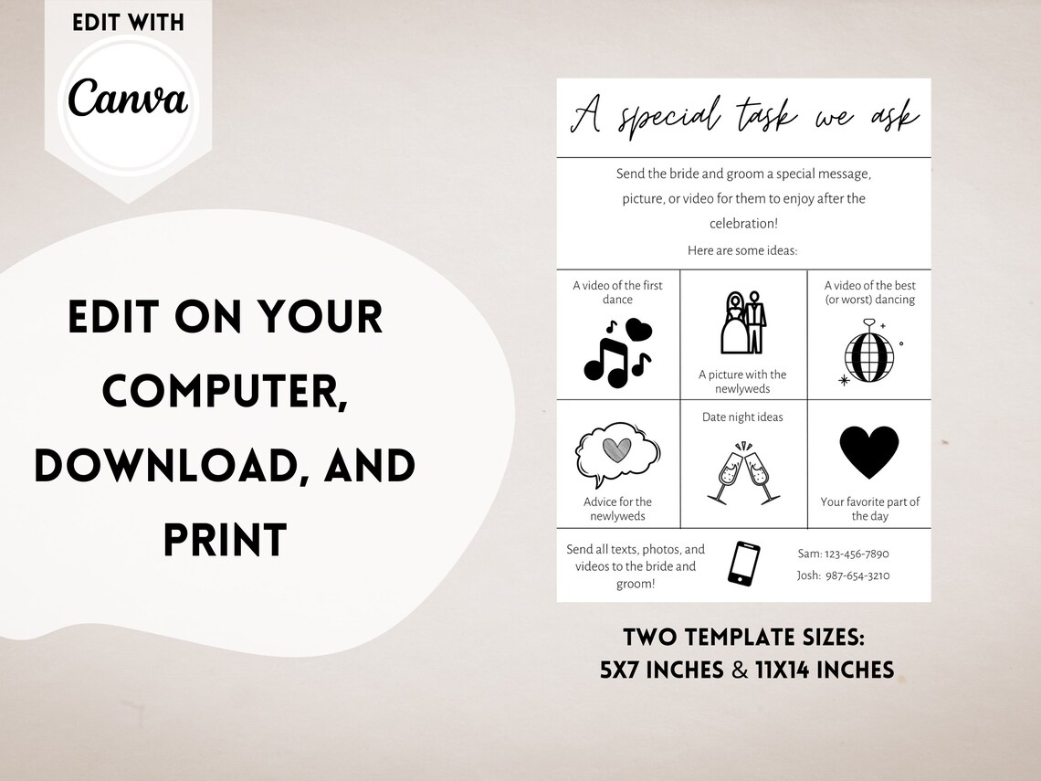 Wedding Table Games | Wedding Program Template | Wedding Program ...
