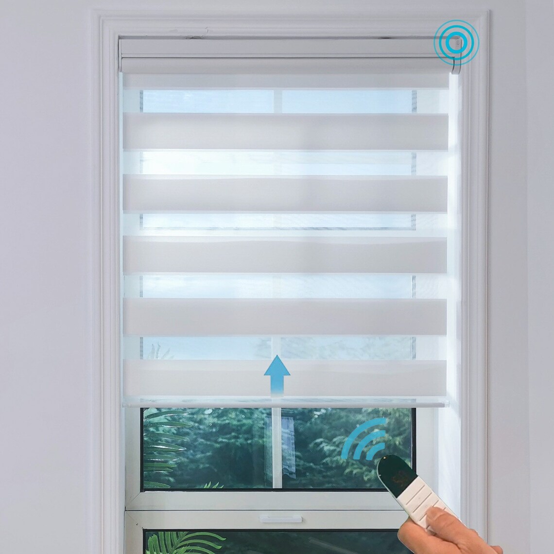 Motorized Remote Controlled Custom Artex Home Premium Zebra Roller ...