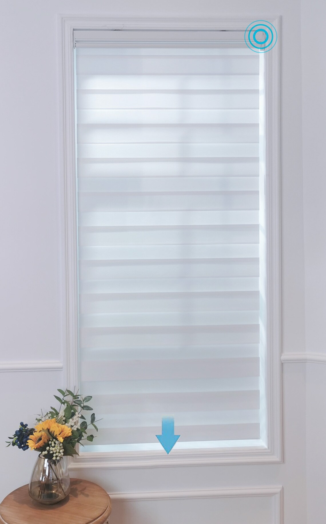 Motorized Remote Controlled Custom Artex Home Premium Zebra Roller ...