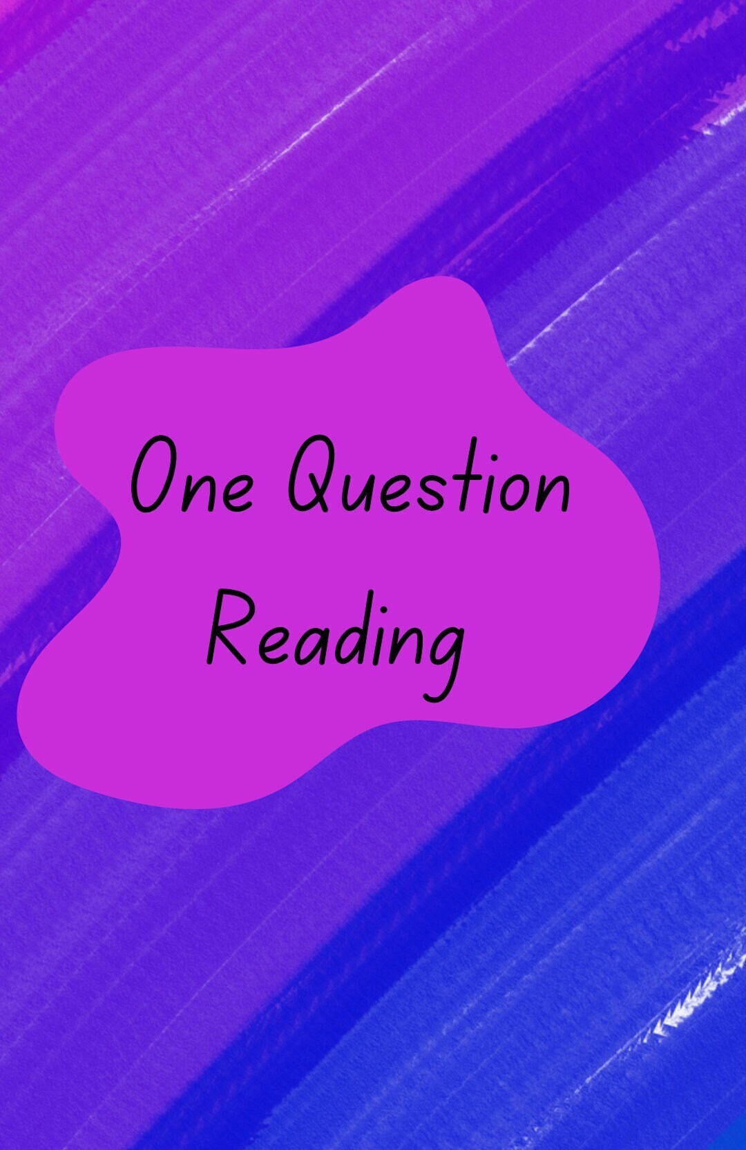 One Specific Question Read - Etsy
