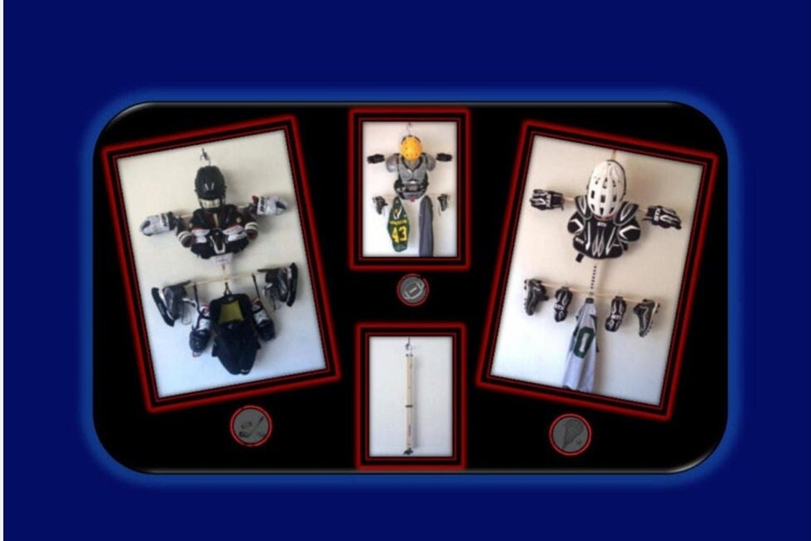 Sports Equipment Drying Rack - Great for Hockey, Lacrosse, Football ...