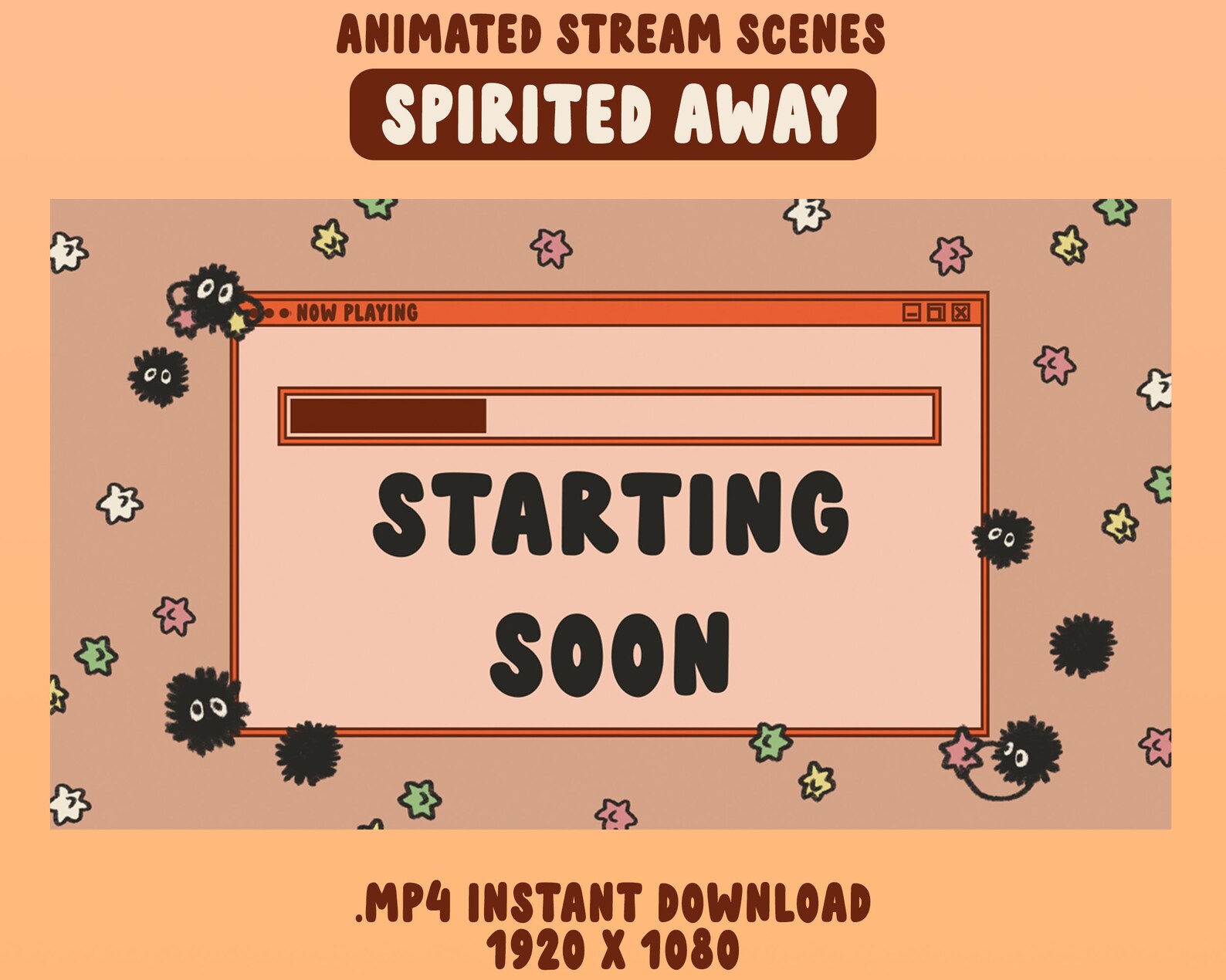 Spirited Away Animated Screens for Twitch - INSTANT DOWNLOAD Loading ...