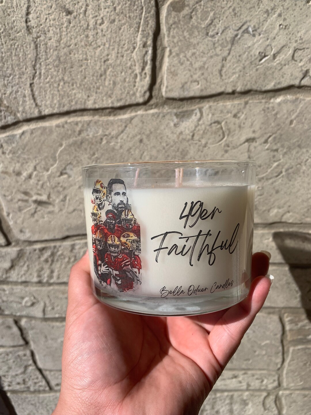 49er Candle, 49er Team Candle, 49ers, San Francisco 49ers, Sports Gift ...