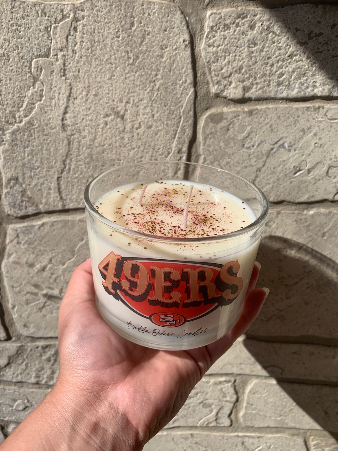 49er Candle, 49er Fan Candle, 49ers, San Francisco 49ers, Sports Gift ...