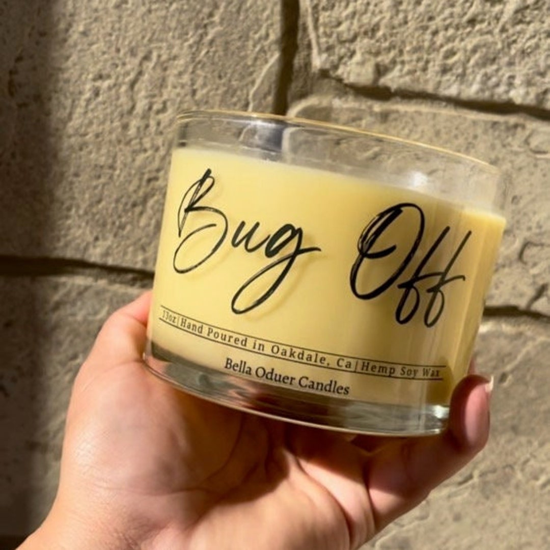 3-wick Candle, Citronella Candle, Bug off Candle, Home Fragrance, Clean ...
