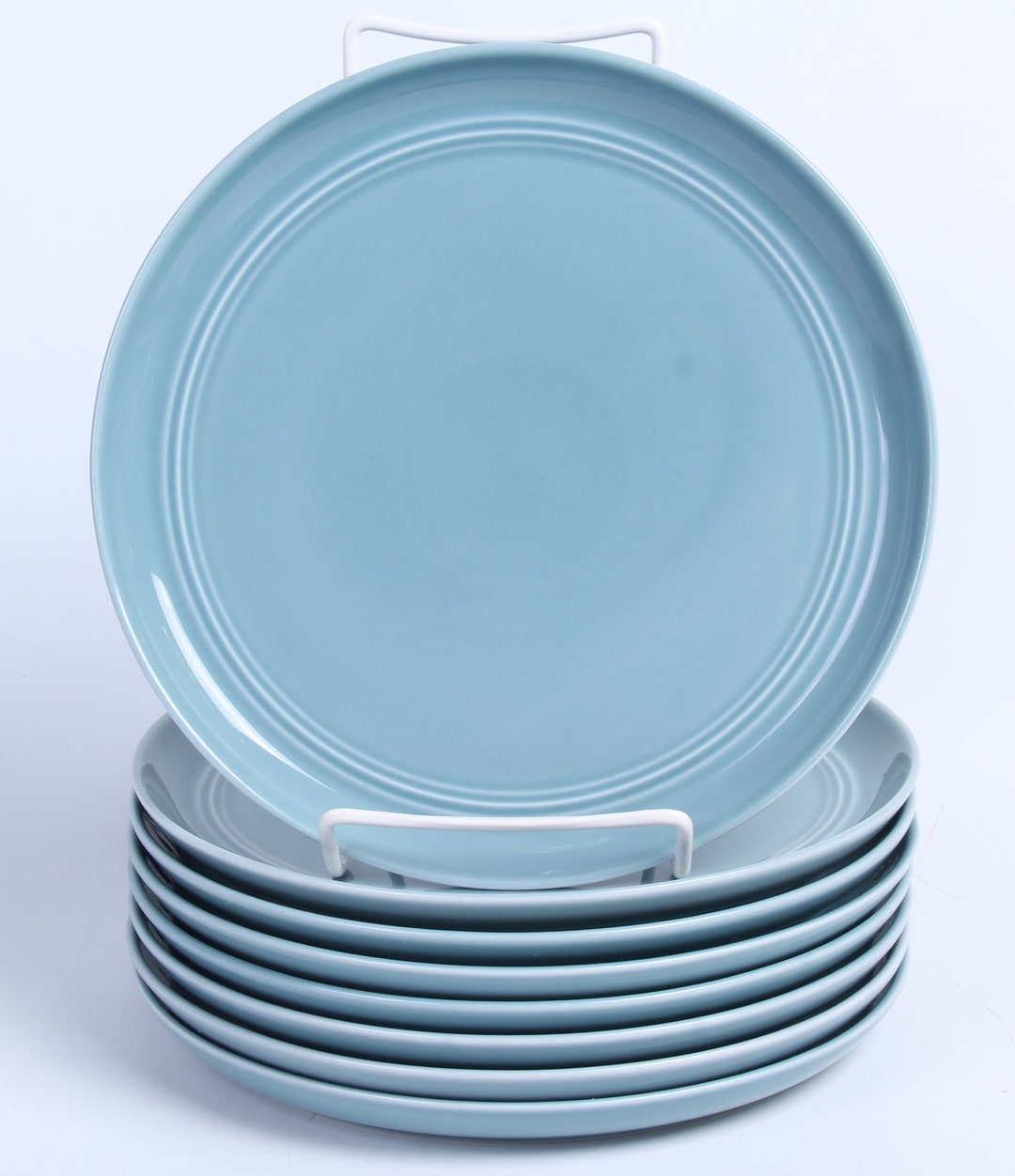 Set of 8 Crate & Barrel Aaron Probyn Hue Blue 8.25 Salad Plates - Etsy