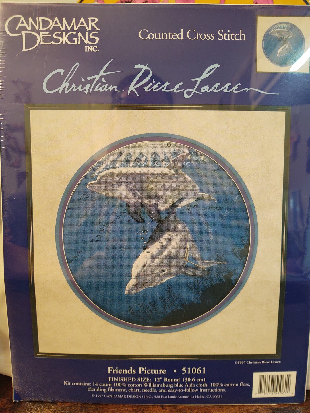 Candamar Designs Counted Cross Stitch "friends Picture" - Etsy