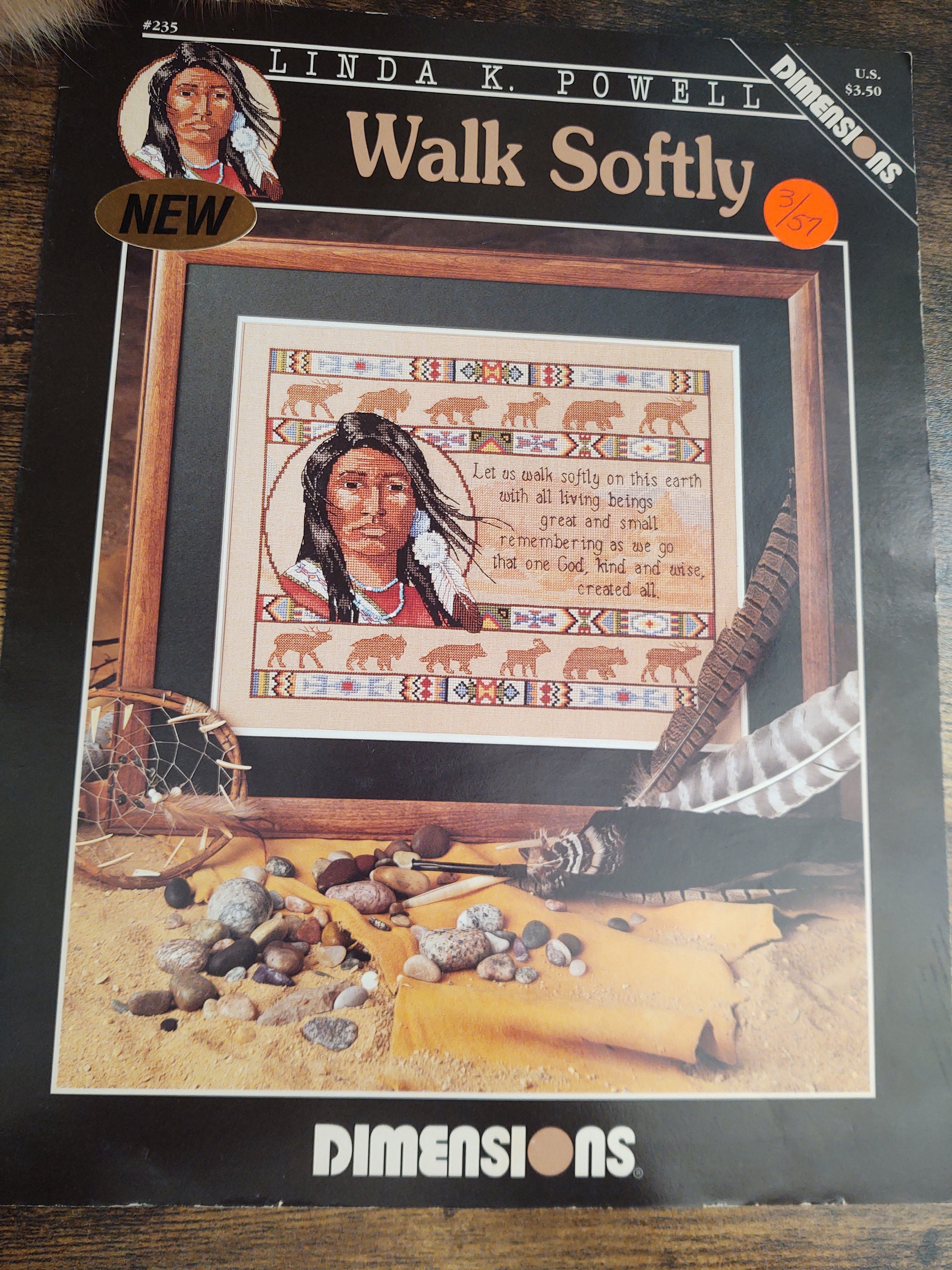 Cross Stitch Pattern Leaflet Walk Softly From Dimensions - Etsy