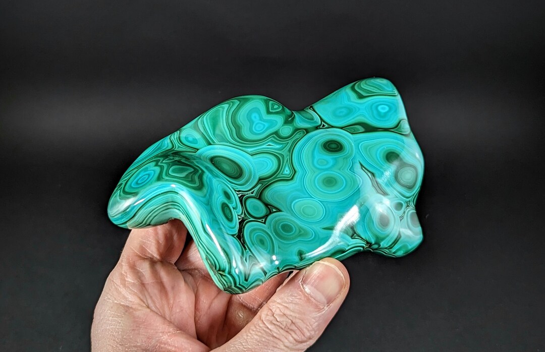 Malachite Contorted Shape - Etsy