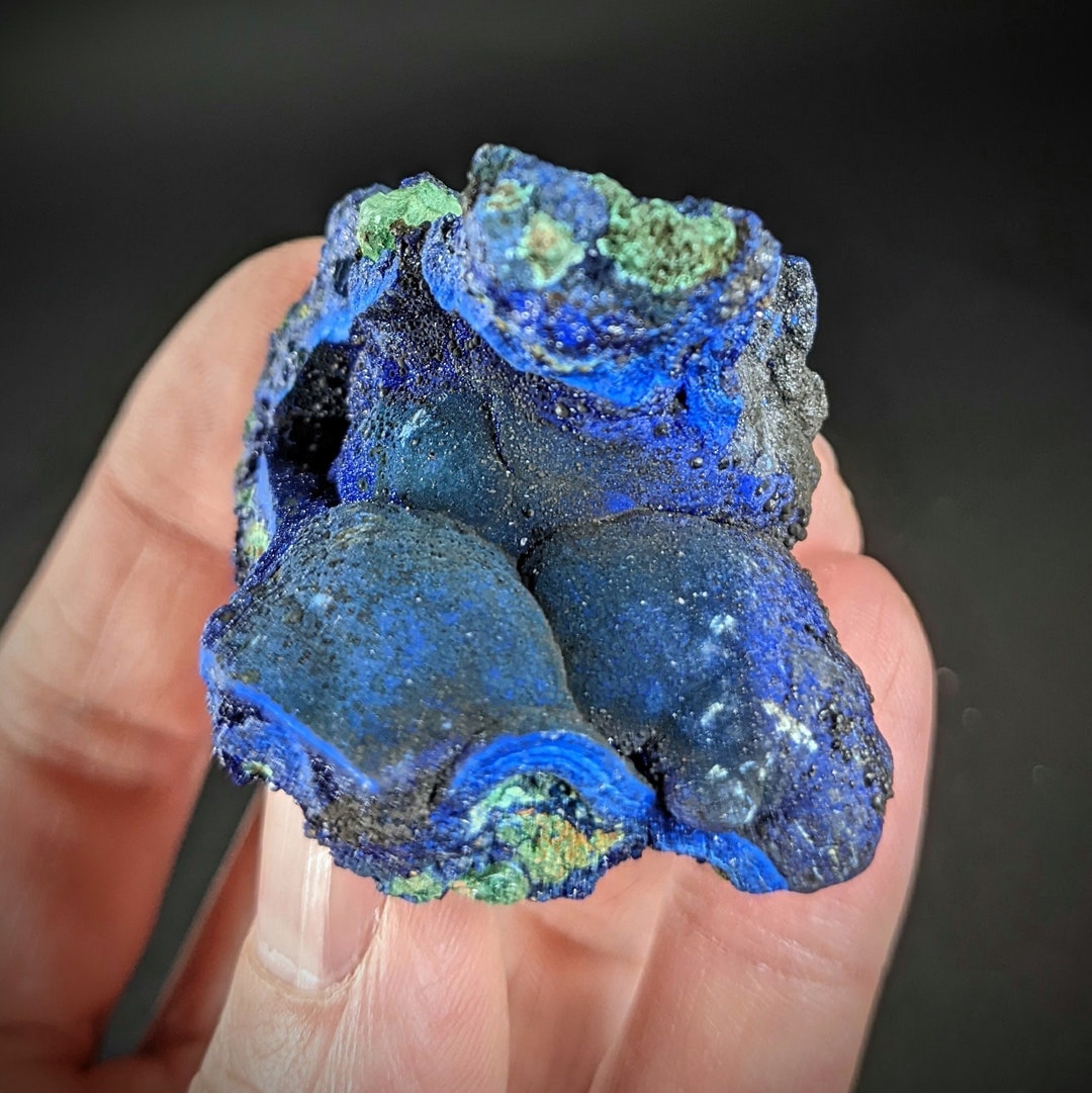Botryoidal Azurite (ball) Specimen With Malachite - Etsy