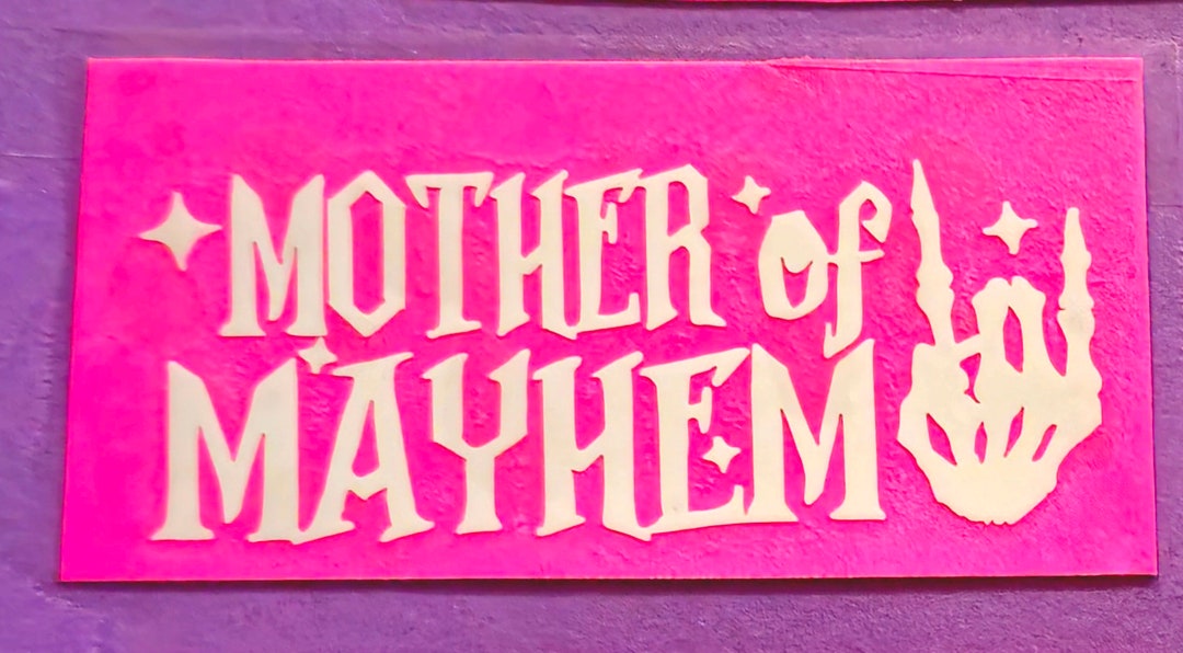 Mother of Mayhem Car Decal - Etsy