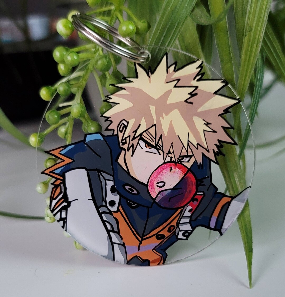 Anime Keychain Custom Keychain Handmade - Etsy