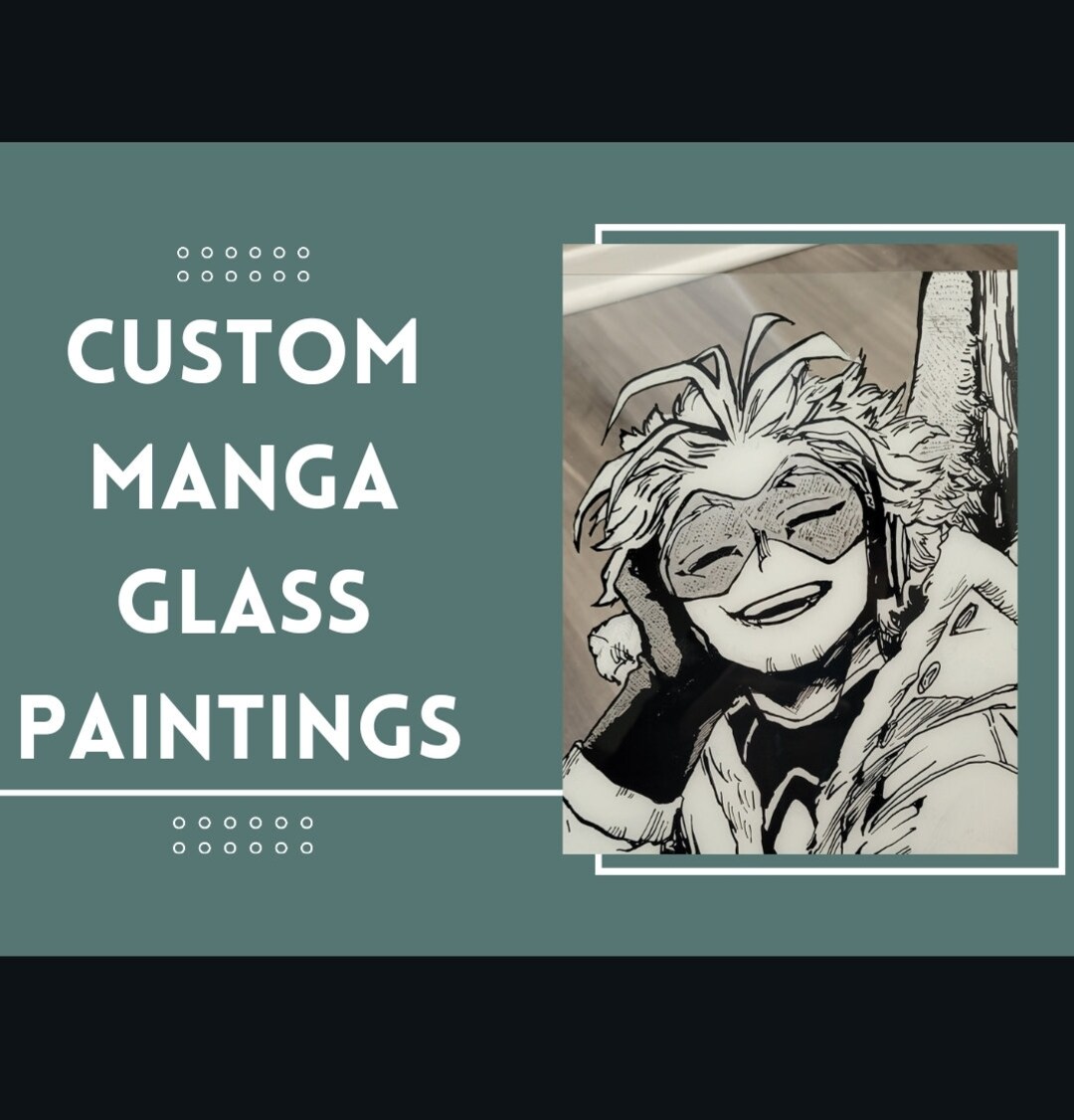 Custom Manga Glass Panting's: 5x8, Anime Painting, Anime Glass Painting ...