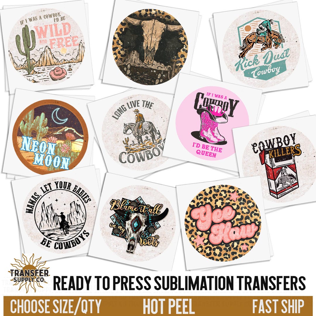 20 Western Bestsellerscar Coaster Sublimation Transfers Sublimation Car ...