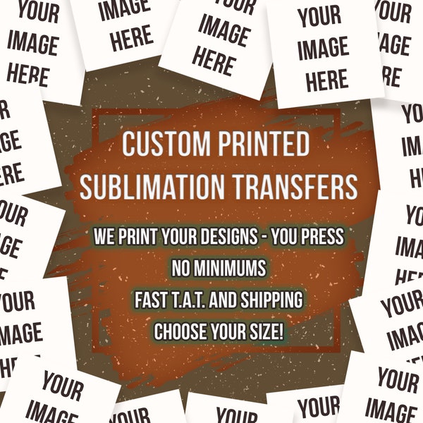 Pre Printed Sublimation Transfers - Etsy