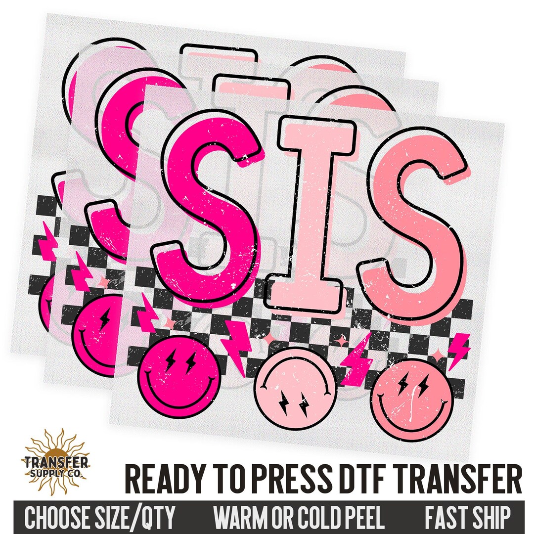 Sis DTF Transfer Sheet, Ready to Press DTF Transfers, Ready to Press ...