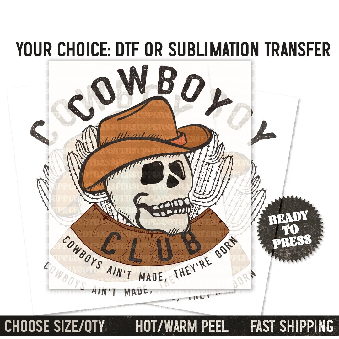 Cowboy Club Taste Your Words Before You Spit Them Out | Western, Dtf ...