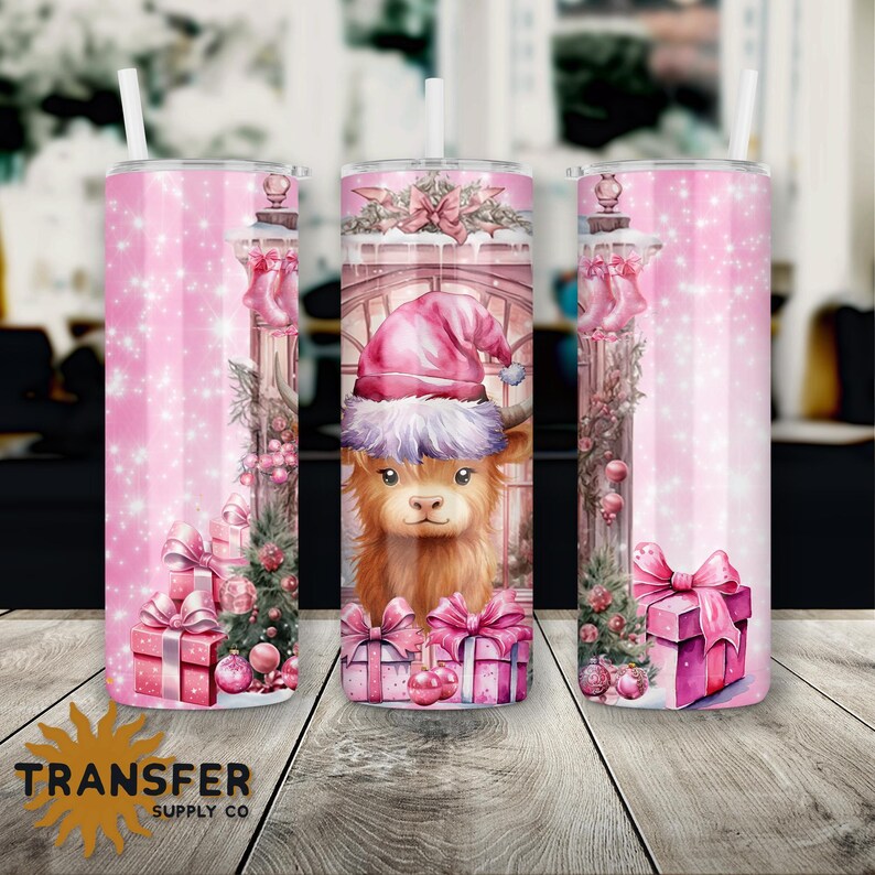 READY PRESS Sublimation Transfer Sheet Wrap Print | Christmas Pink ...