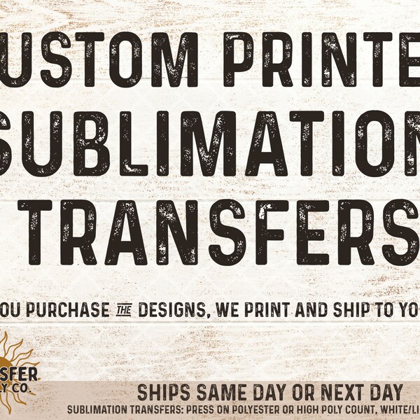 Pre Printed Sublimation Sheets - Etsy
