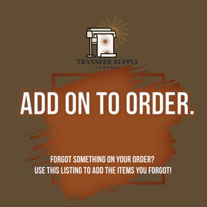 ADD ON to Your Already Placed Order - Etsy