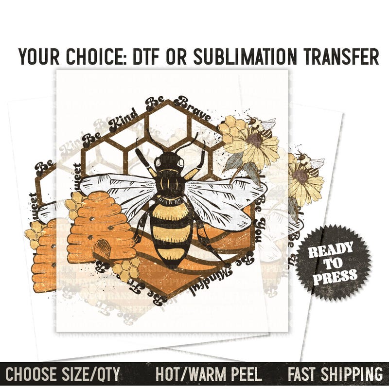 Bee Transfers - Etsy