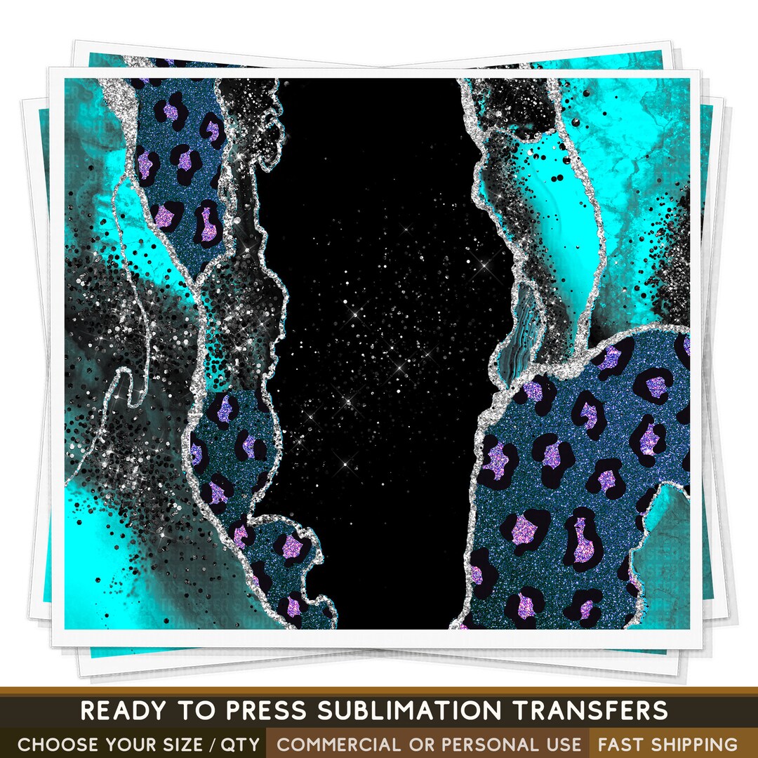 Blue Geode Sublimation Tumbler Wrap Sublimation Tumbler Wraps ...