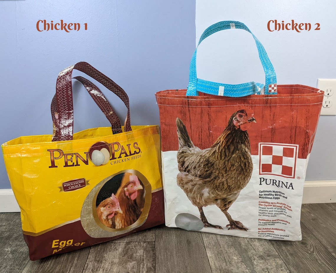Repurposed Feed Bag Totes - Etsy