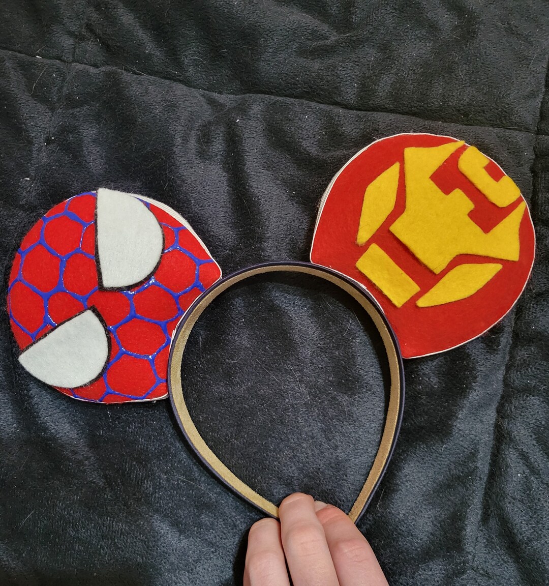 Spiderman and Iron Man Mickey Ears - Etsy