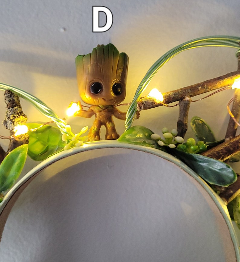 Guardians of the Galaxy Groot Mickey Ears: LED Disneybound Headband - Etsy