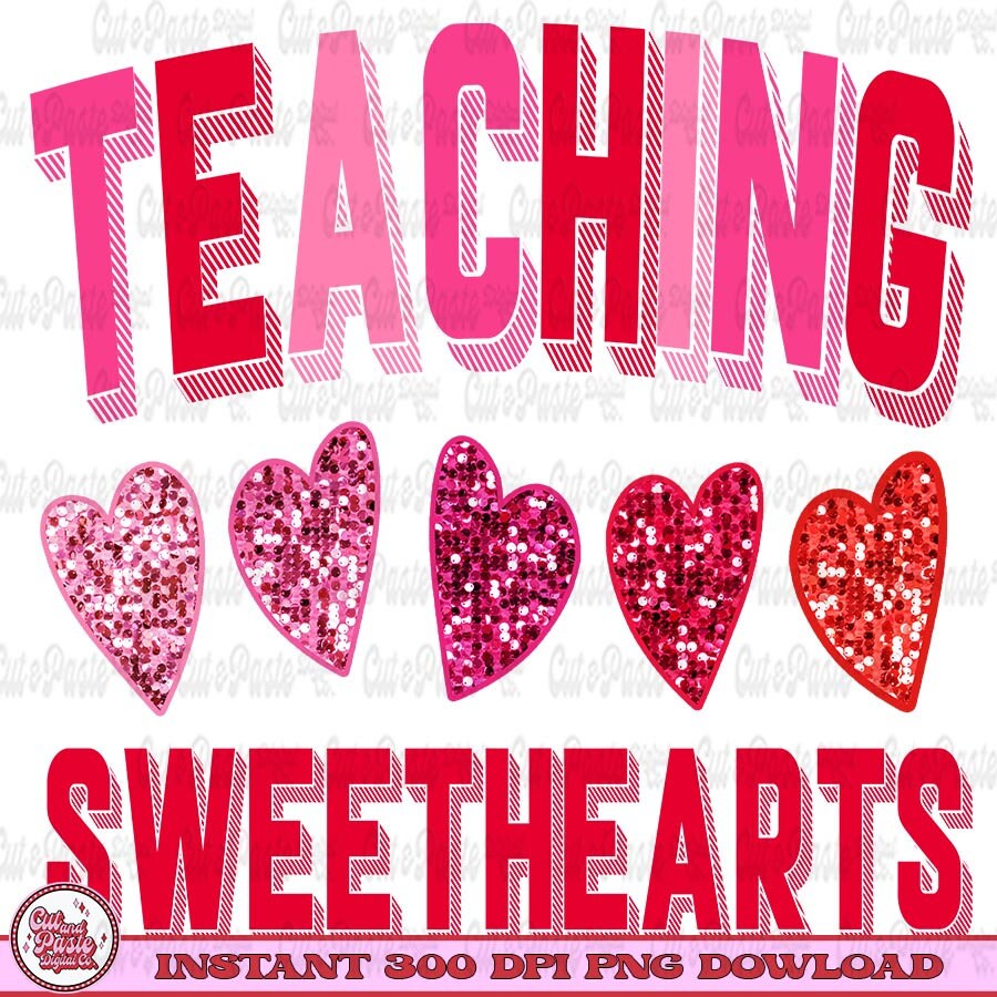 Teaching Sweethearts - Valentines Day Design - Digital Download - Etsy